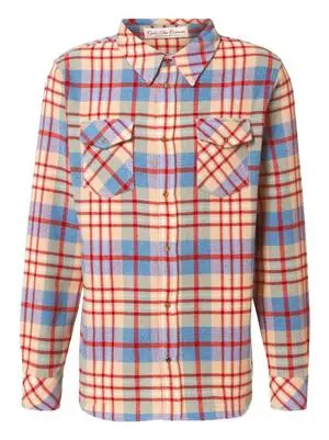 GOD'S TRUE CASHMERE Al's Run Plaid Cashmere Shirt Multicoloured