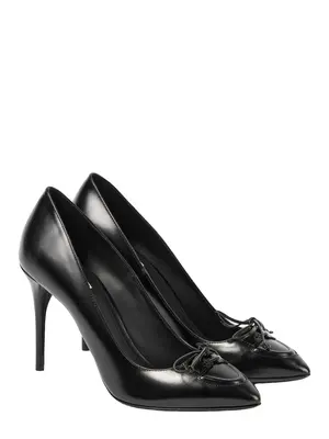 Alaïa 90 Leather Pumps - Black
