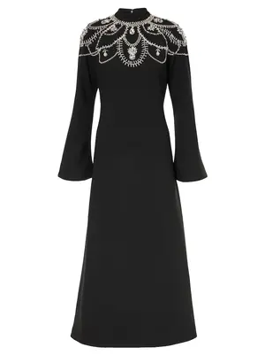 Simkhai Odetta Embellished Midi Dress - Black