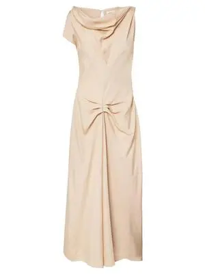 Victoria Beckham Deconstructed Gathered Midi Dress - Pink