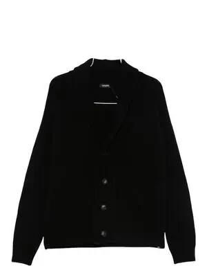 CENERE GB Ash Gb Shawl-collar Cardigan - Black