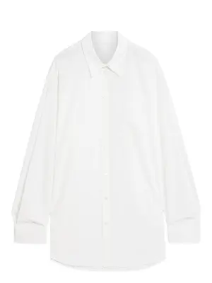 Helmut Lang Cotton-Poplin Shirt White
