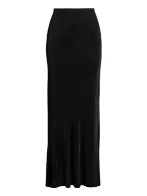 Helmut Lang Helmut Lang Satin-jersey Maxi Skirt Black