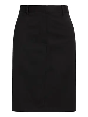 Helmut Lang Wool-twill Skirt - Black