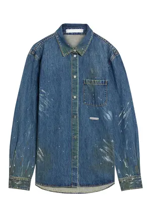 HELMUT LANG Helmut Lang Painted Denim Shirt Jacket