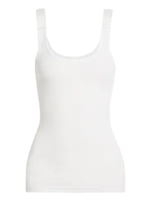 Helmut Lang Ribbed Stretch-modal Jersey Tank - White