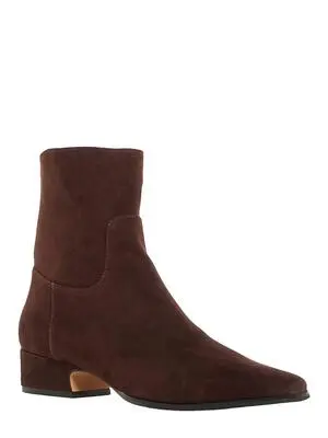 Steve Madden Dusty Snip Toe Boots - Chocolate Brown Suede