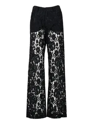 Federica Tosi Faux Leather Trousers - Black
