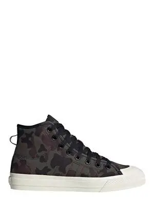 Adidas Nizza Hi Rf Camo Sneakers - Olive Strata/core Black