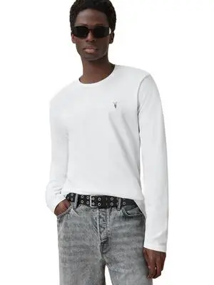 ALLSAINTS Brace Brushed Cotton Long Sleeve T-shirt - White
