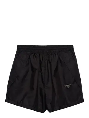 Prada Triangle Logo Shorts - Black