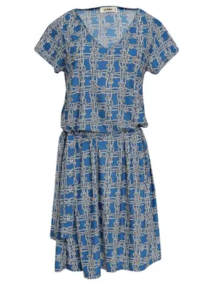 AMIR SLAMA Belted Dress - Blue