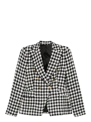 Tagliatore Alicya Houndstooth Jacket - Black