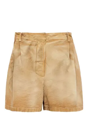 PRADA Prada Pleated Thigh-Length Shorts