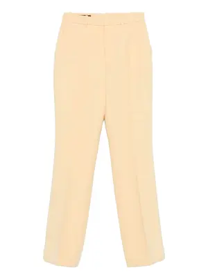 Gucci Crepe Wool Trousers - Yellow