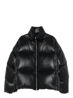 JIL SANDER Zip-up Puffer Jacket - Black