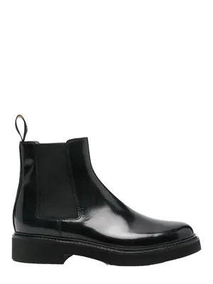 DOUCAL'S Calf Leather Chelsea Boots - Black