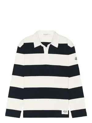 Moncler Long Sleeve Polo - White