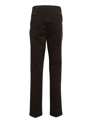 Canali Gabardine Chino Trousers - Brown