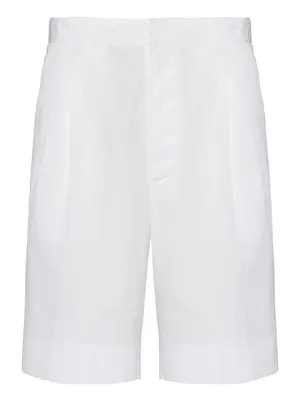 Prada Cotton Bermuda Shorts - White