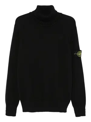 Stone Island Compass-badge Sweater - Black