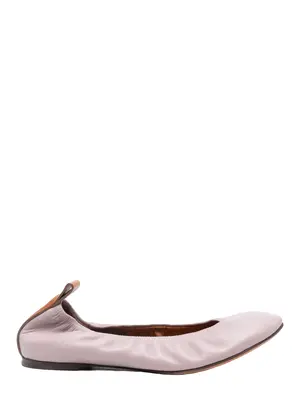 LANVIN Leather Ballet Flats - Purple