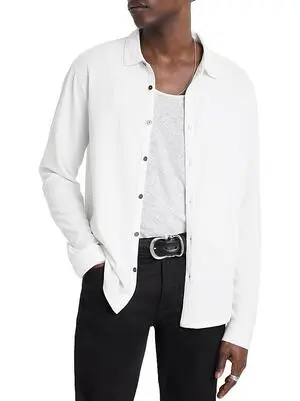 John Varvatos Levi Knit Shirt White