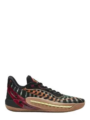 ANTA Shock Wave 6 Pro Tiger Spot Sneakers - Black/orange/red