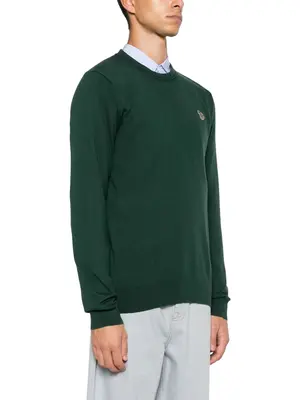 Paul Smith Zebra-patch Sweater - Green