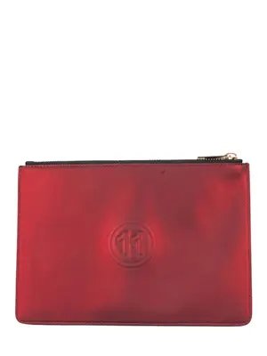 MAISON MARGIELA Metallic Leather Clutch - Red