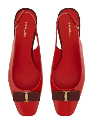 FERRAGAMO 30mm Vara Slingback Pumps - Red