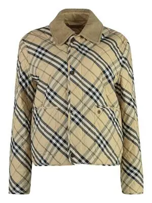 Burberry Checked Jacket - Green