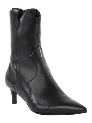 Seychelles Seychelles Dallas Pointy Toe Western Sock Boots Black Leather