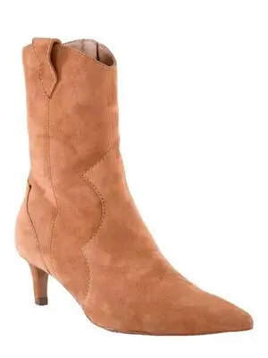 Seychelles Seychelles Dallas Pointy Toe Western Sock Boots Tan Suede
