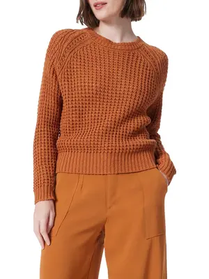 DO BY DEE OCLEPPO DO By Dee Ocleppo Waffle Knit Crewneck Sweater Sugar Almond