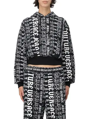 Versace Versace Jeans Couture Printed Sweatshirt Black