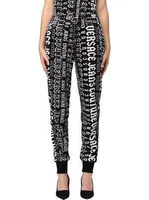 Versace Printed Trousers - Black