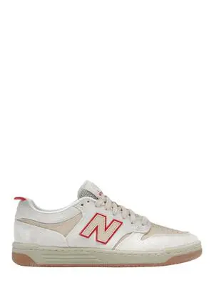 NEW BALANCE Numeric 480 Chocolate Skateboardsin Sneakers - Sea Salt/red