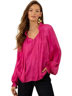 Hale Bob Sarai Solid Top - Pink