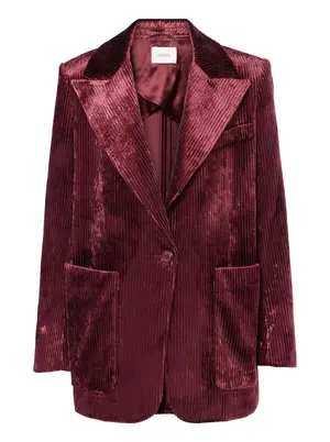 Dorothee Schumacher Oversized Corduroy Blazer - Burgundy