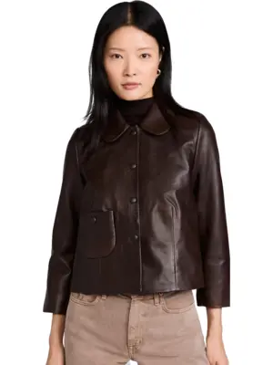 BA&SH Milos Leather Jacket