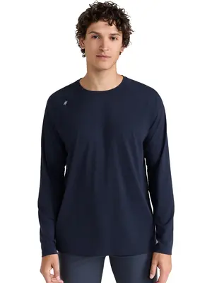 RHONE Reign Long Sleeve T-shirt - True Navy