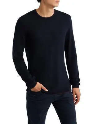 JACK VICTOR Belvedere Merino Wool Sweater - Navy