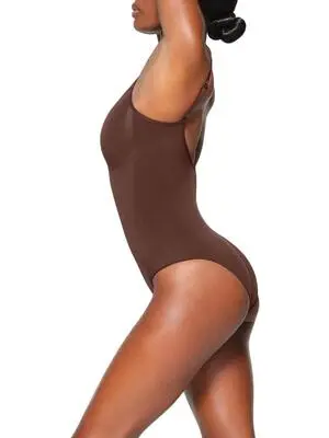 SKIMS Seamless Sculpt Brief Bodysuit - Cocoa