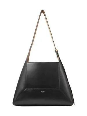 JIMMY CHOO Diamond Hobo Medium Shoulder Bag - Black
