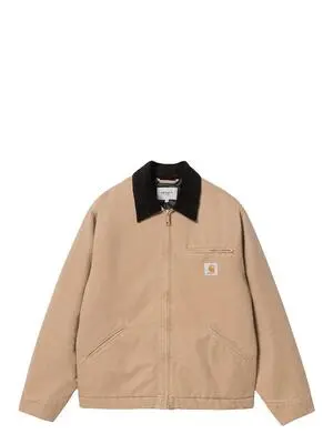 Carhartt Wip Og Detroit Aged Canvas Jacket - Peanut/black