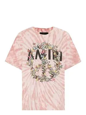 Amiri Peace Butterfly T-shirt - Salmon Tie Dye