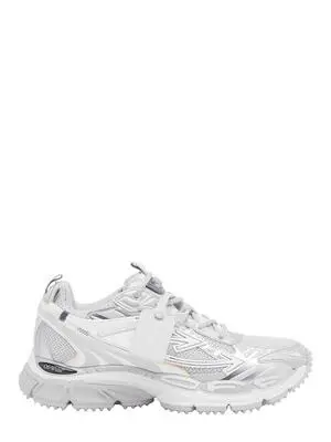 Off-White Panelled Mesh Lace-up Sneakers - Grey