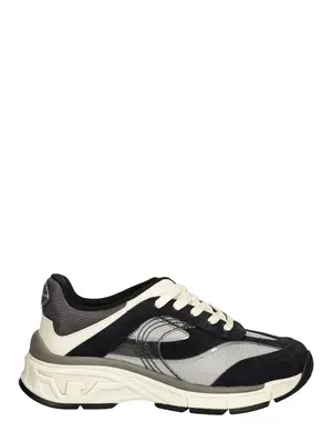 Emporio Armani Panelled Sneakers - Black
