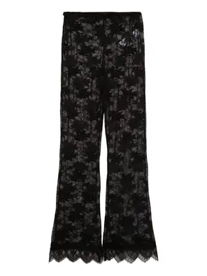 Oseree Lace Trousers - Black